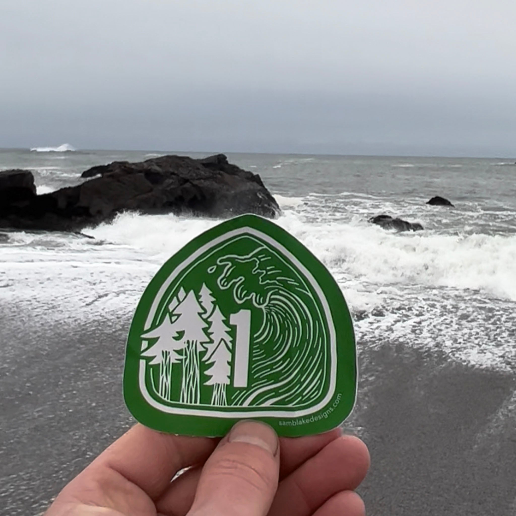Highway 1- Vinyl Sticker – samblakedesigns