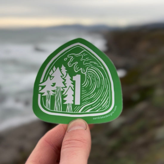 Highway 1- Vinyl Sticker – samblakedesigns